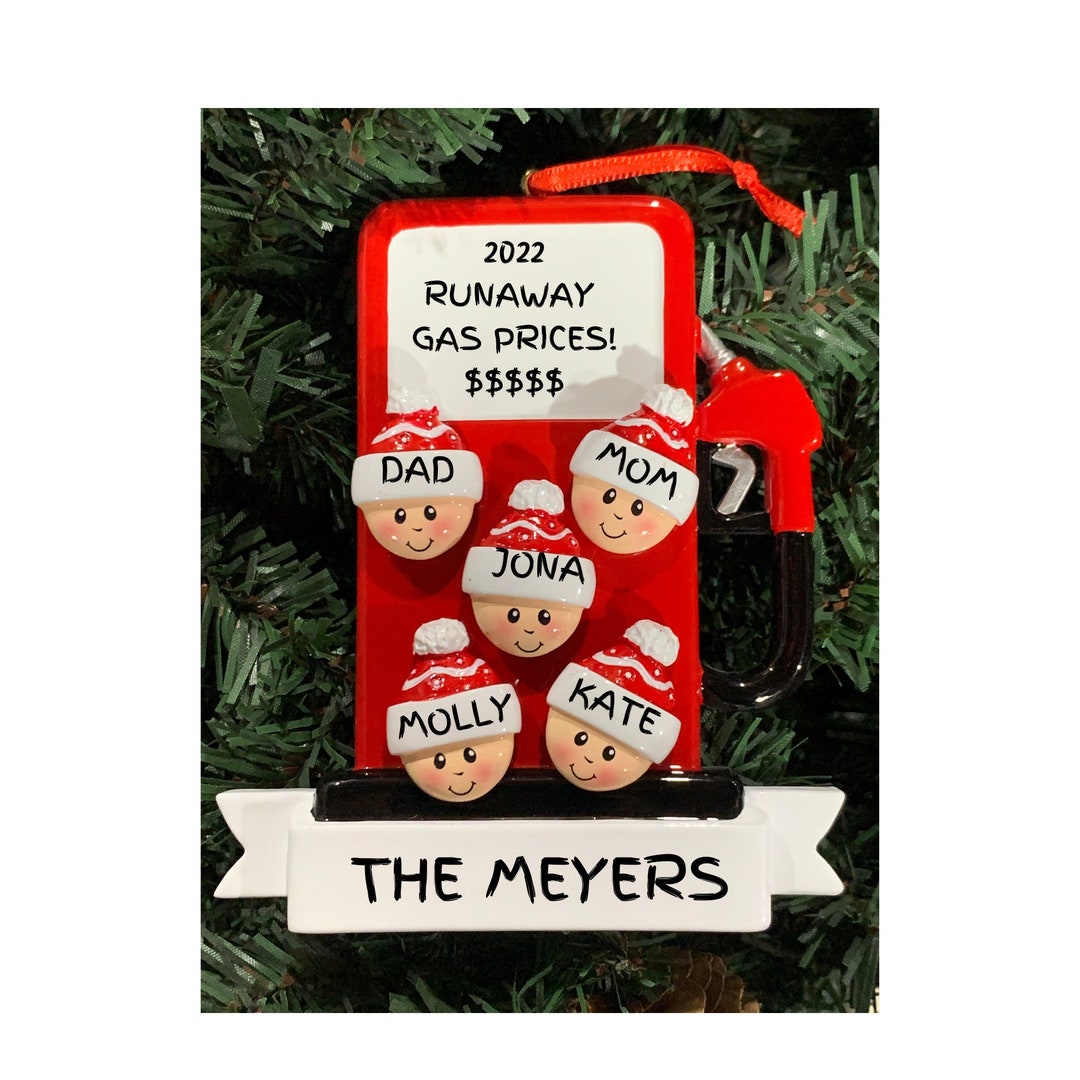Personalized Gas Pump Family Christmas Ornament - Etsy