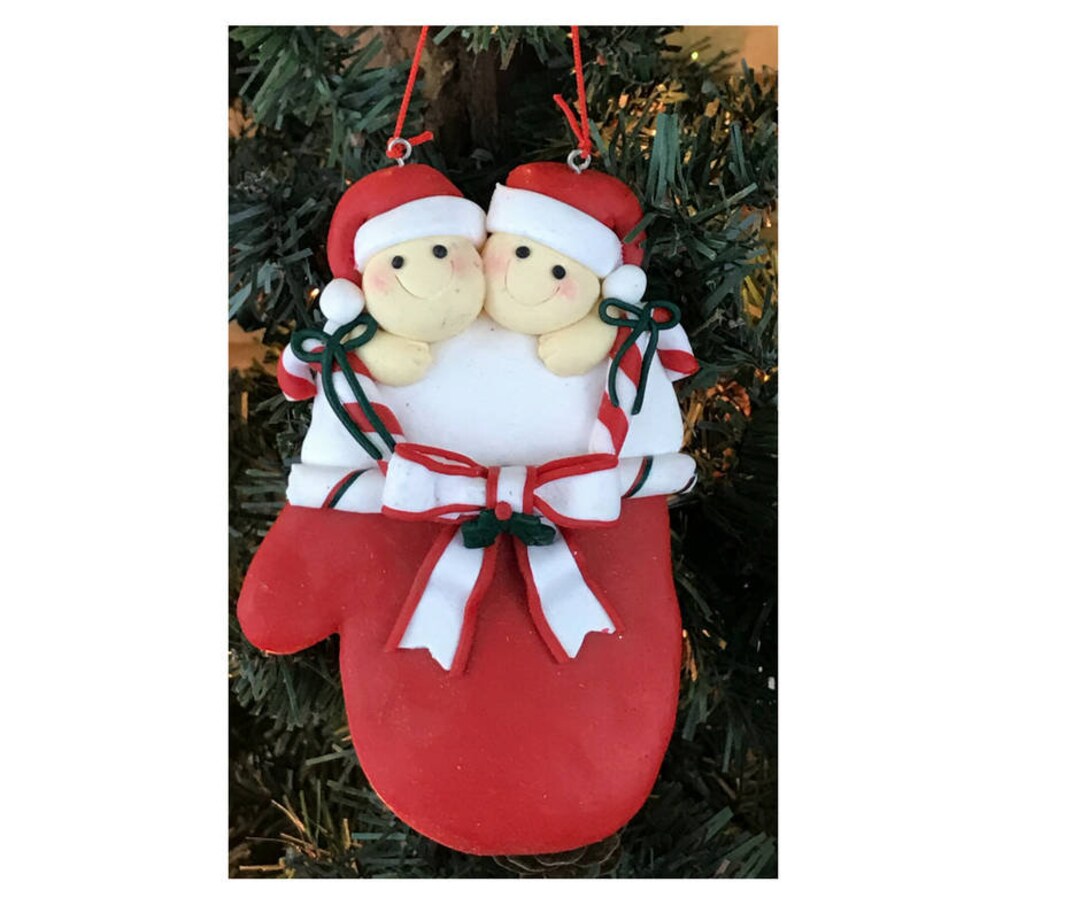 MITTEN COUPLE-2 People Snuggled in Mitten-twins-1st Christmas-best ...