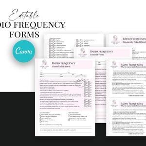 Radio Frequency Form Template Editable Radio Frequency Client - Etsy