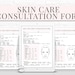 Skin Care Client Consultation Form for Ipad, Facials Spa Form for ...
