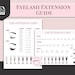 Lash Extensions Guide Printable Eyelash Extensions Technician - Etsy