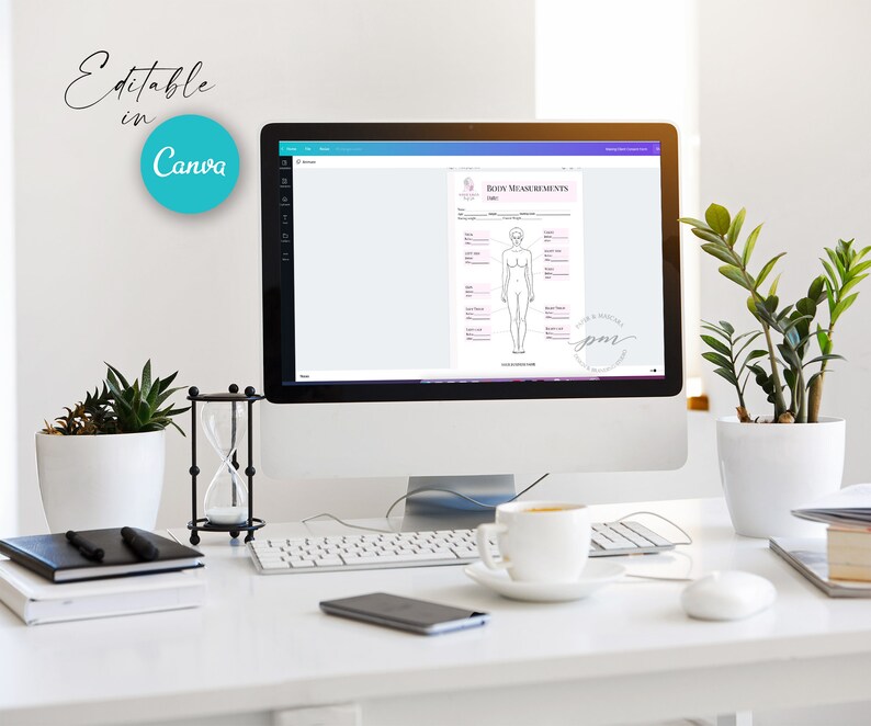 Editable Body Measurements Chart Template Body Contouring | Etsy