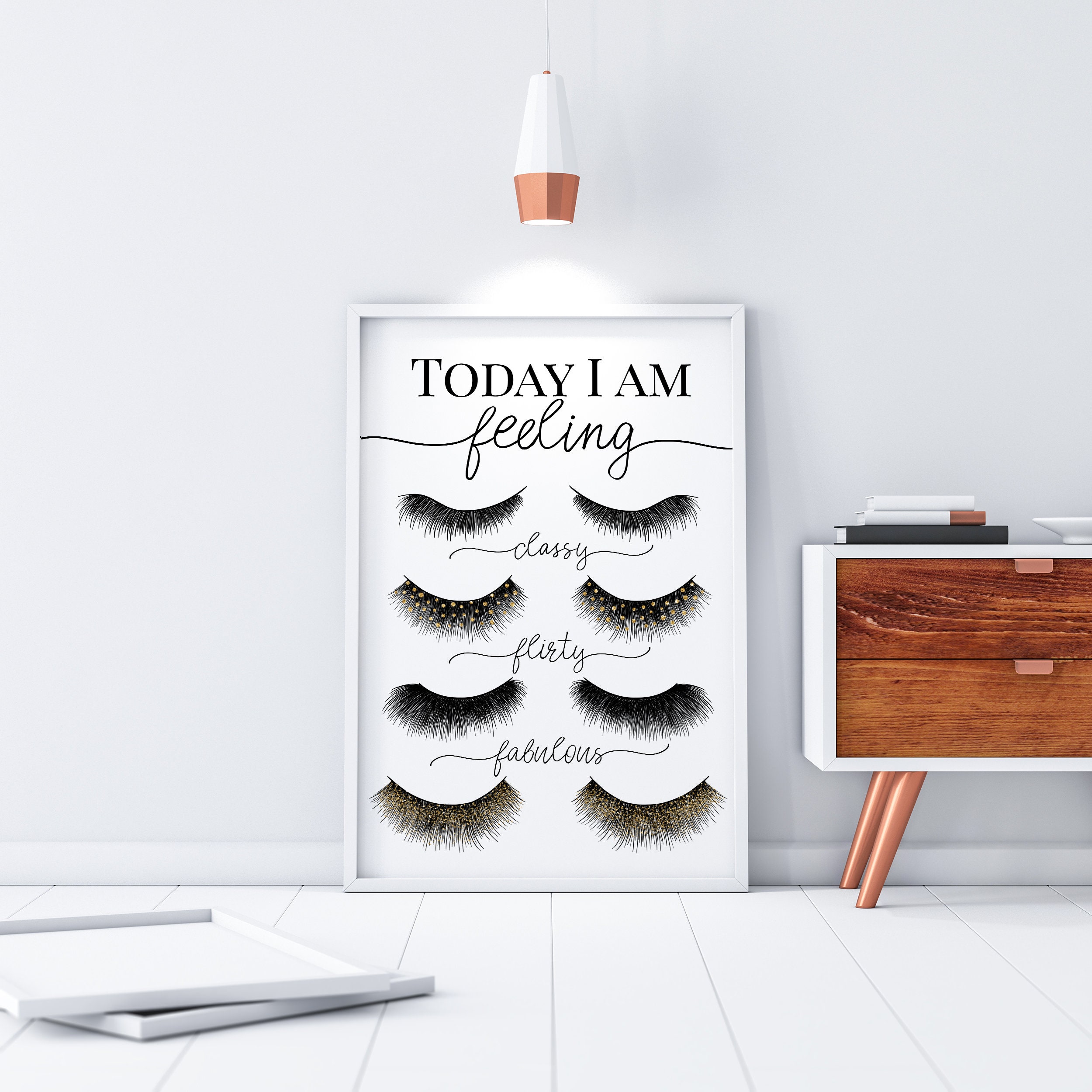 Eyelash Extensions Poster, Eyelashes Print, Esthetician Decor, Lashes ...