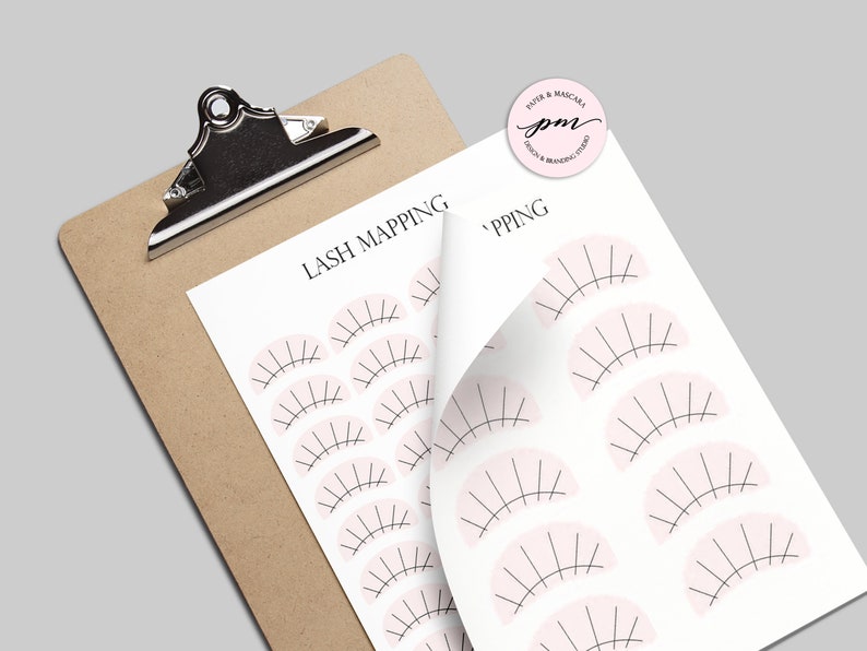 Lash Map Sheets, Printable Lash Mapping Sheets, Eyelash Extensions Form ...