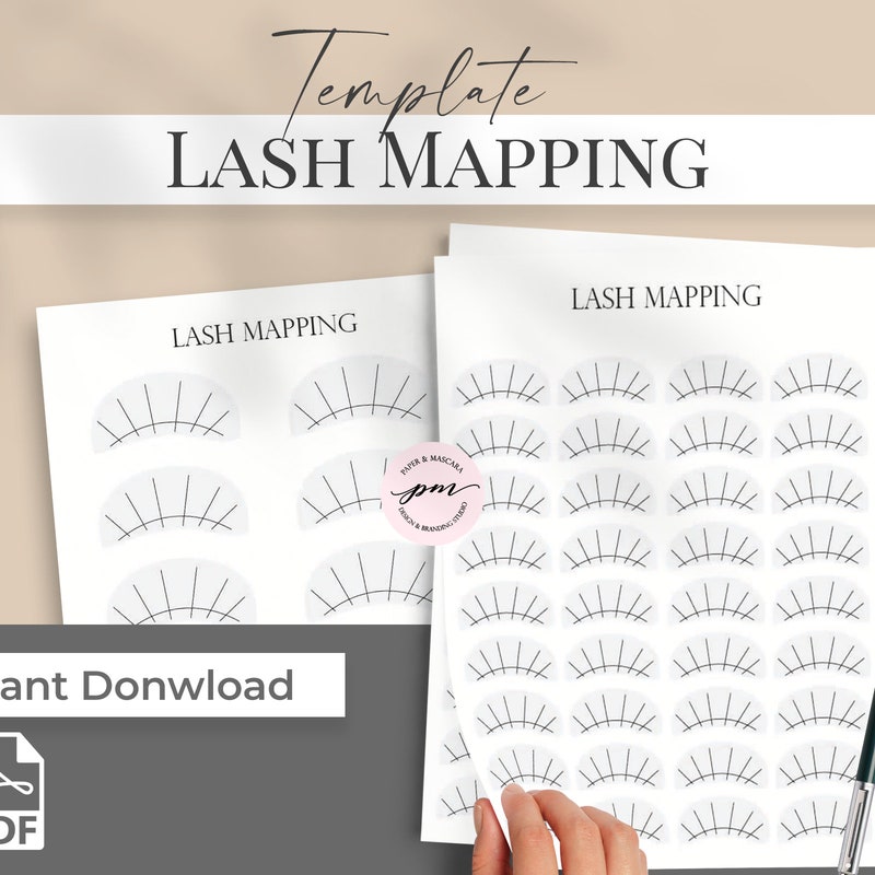 Lashes Printable - Etsy