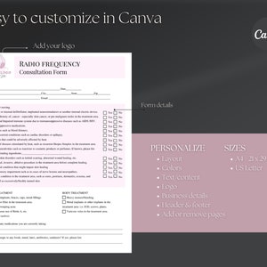 Radio Frequency Form Template, Editable Radio Frequency Client Intake ...