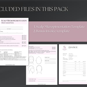 Editable Scalp Micropigmentation Form Template, Scalp Micropigmentation ...