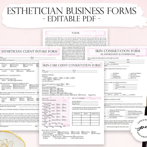 Skin Care Client Consultation Form for Ipad Facials Spa Form - Etsy
