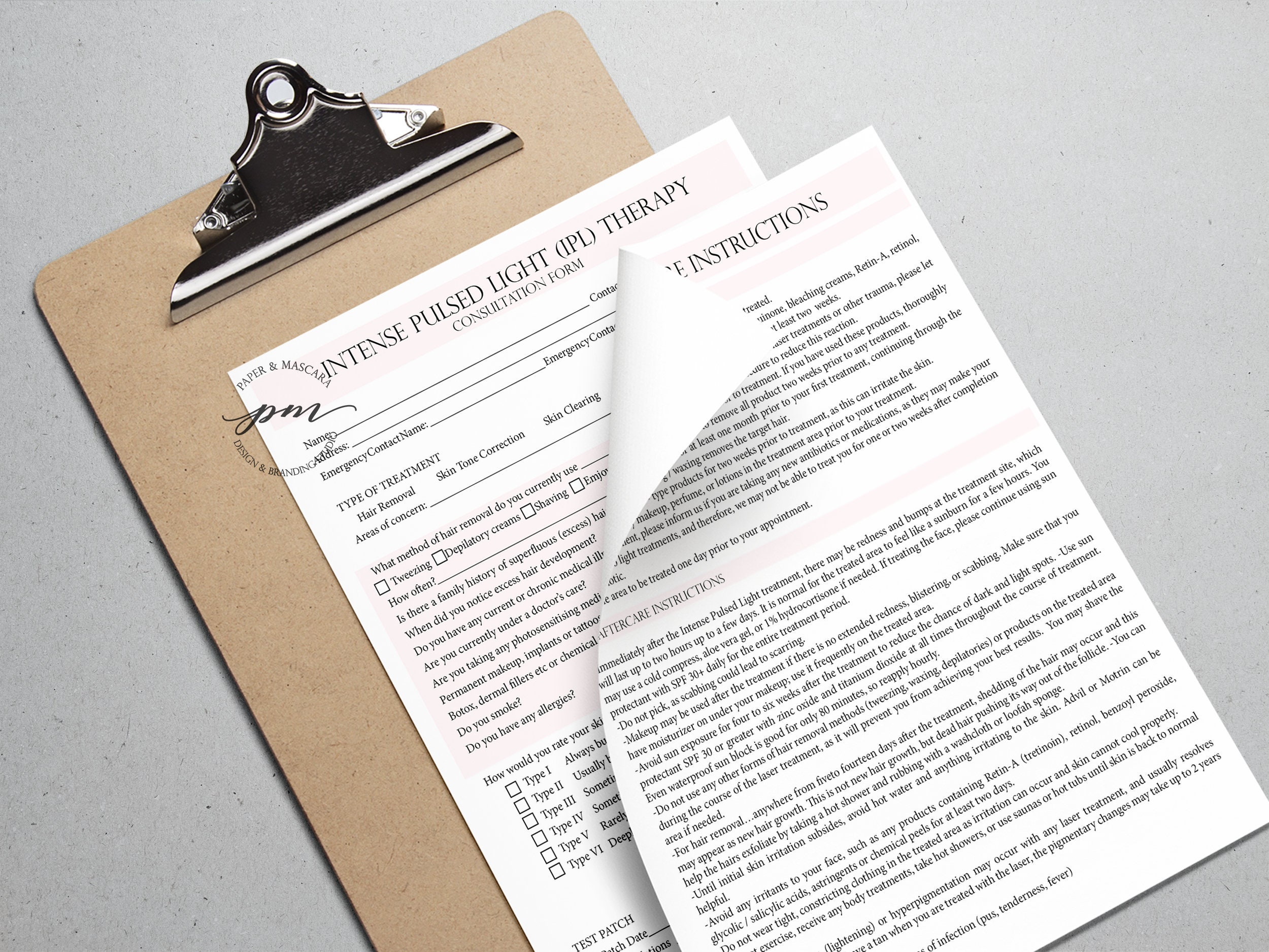 IPL Consent Form IPL Consultation Form Intense Pulsed Light | Etsy UK