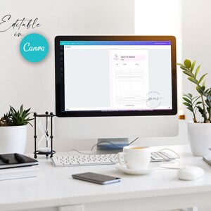 Salon Client Sign-in Sheet Template, Editable Spa and Office Client ...