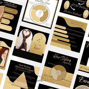 Hair Stylist Instagram Post Templates, Editable Hair Stylist Social ...