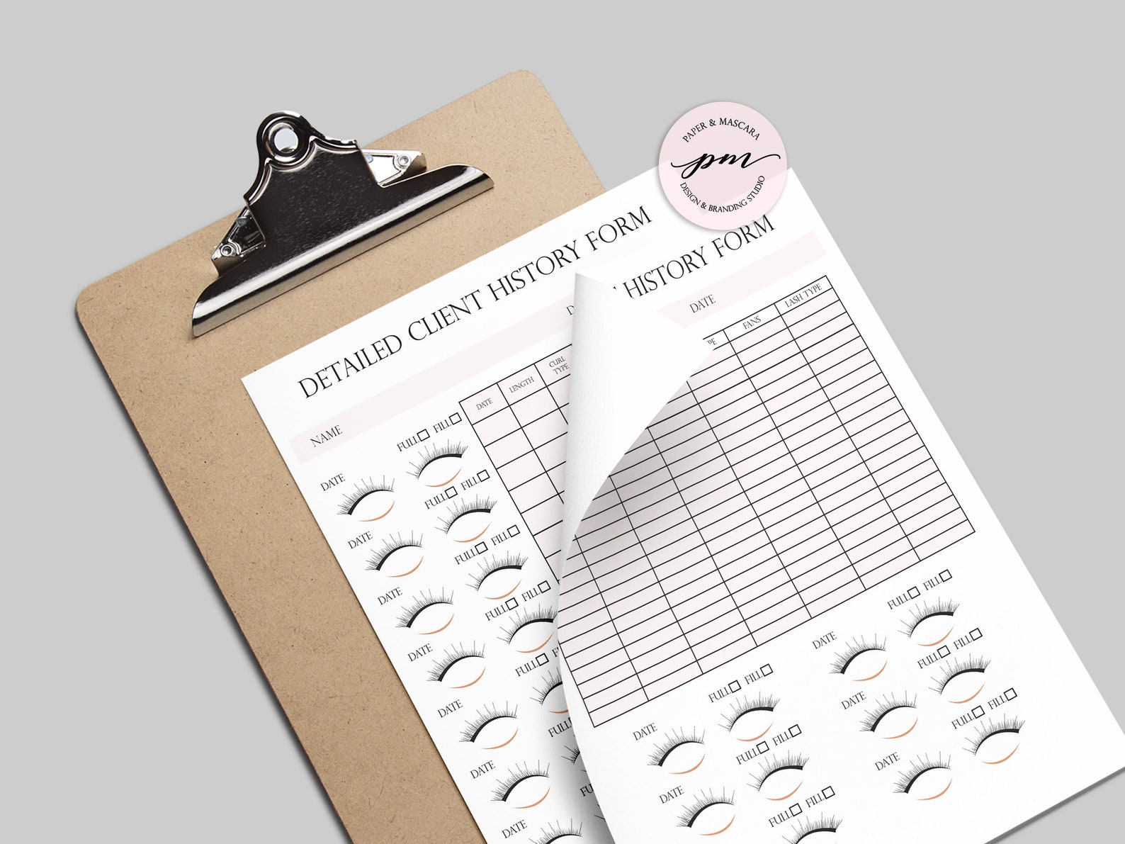 Eyelash Extensions Client History Form Printable Lash Mapping - Etsy