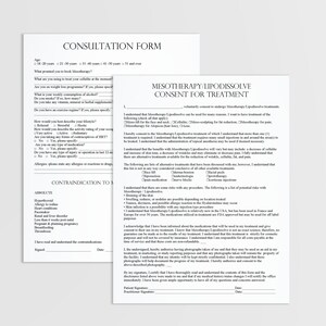 Mesotherapy Consent Form | Etsy