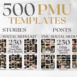500 Permanent Makeup Instagram Templates | PMU Artist Instagram ...