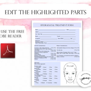 Facials Forms Bundle, Customizable Esthetician Consent Forms, Skin Care ...