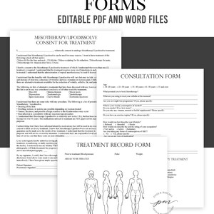 Mesotherapy Consent Form - Etsy