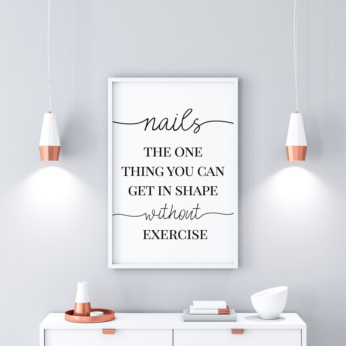 Nail Salon Poster Nails Print Nail Bar Decor Nail Salon - Etsy