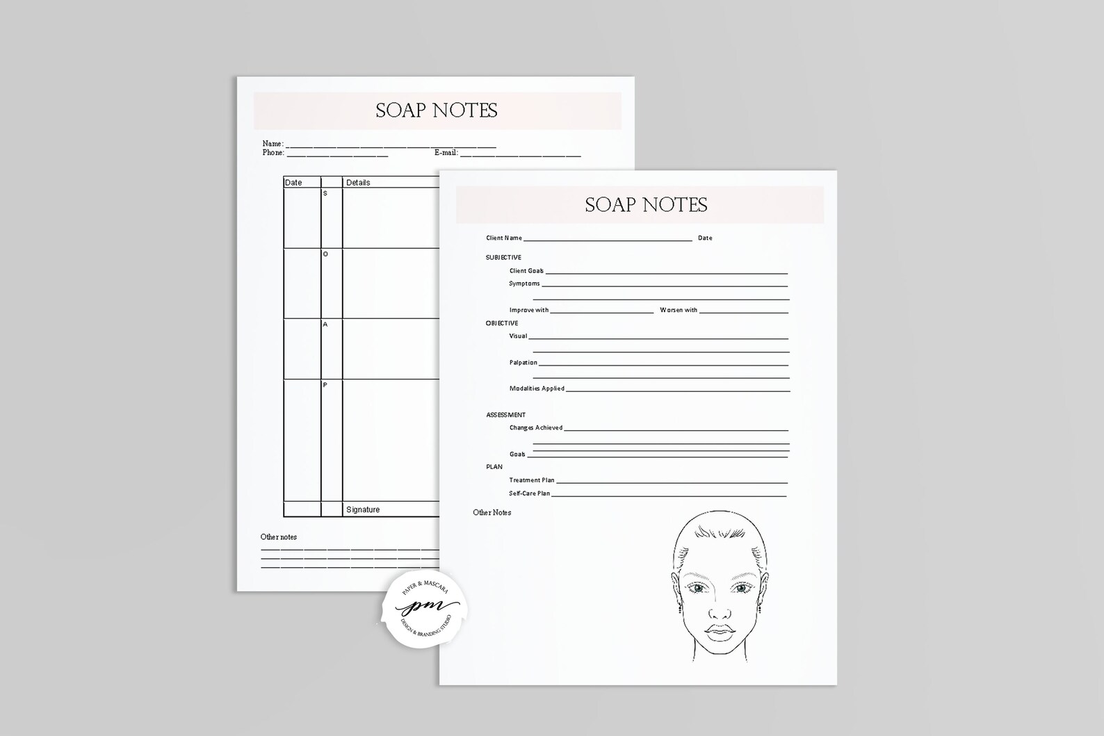 Esthetician SOAP Notes, Consultation Form, Facials Spa Form, Salon Form ...