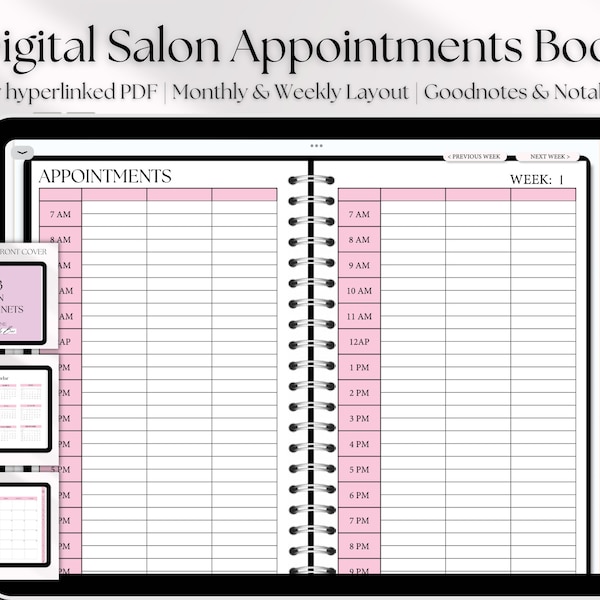 Appointment Books for Salon 2023 - Etsy