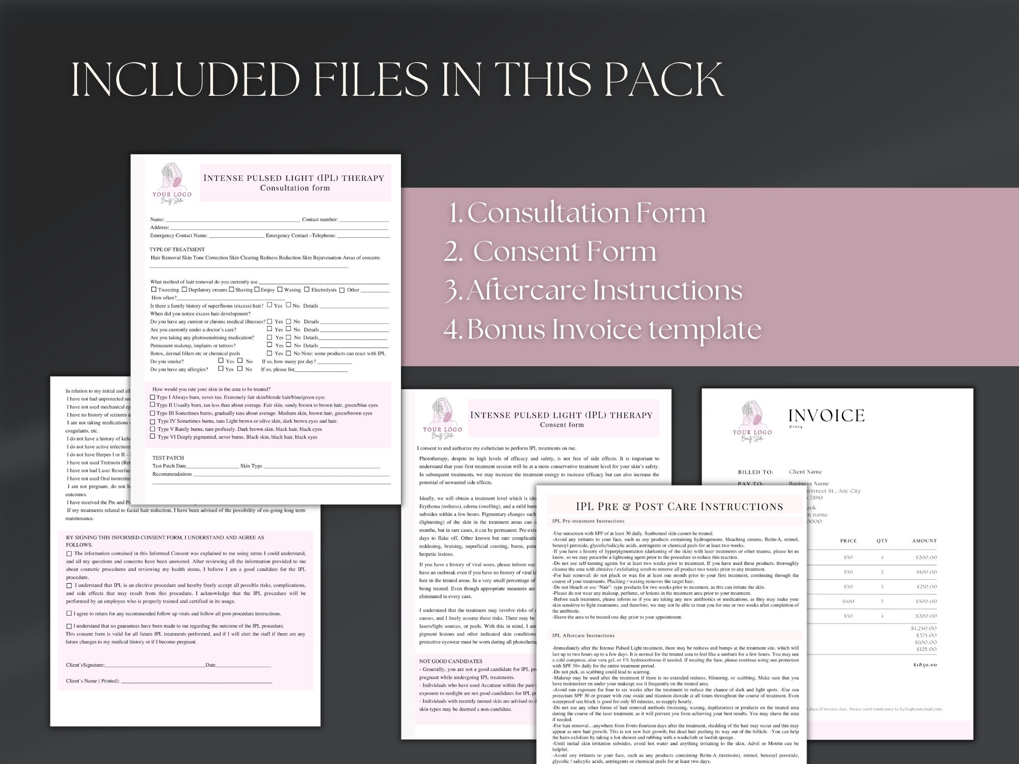 Editable IPL Consent Form Template IPL Facial Consent Form - Etsy Canada