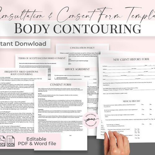 Body Contouring Client Forms Body Contouring Consent Forms - Etsy