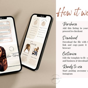 Hair Stylist Instagram Post Templates, Editable Hair Stylist Social ...