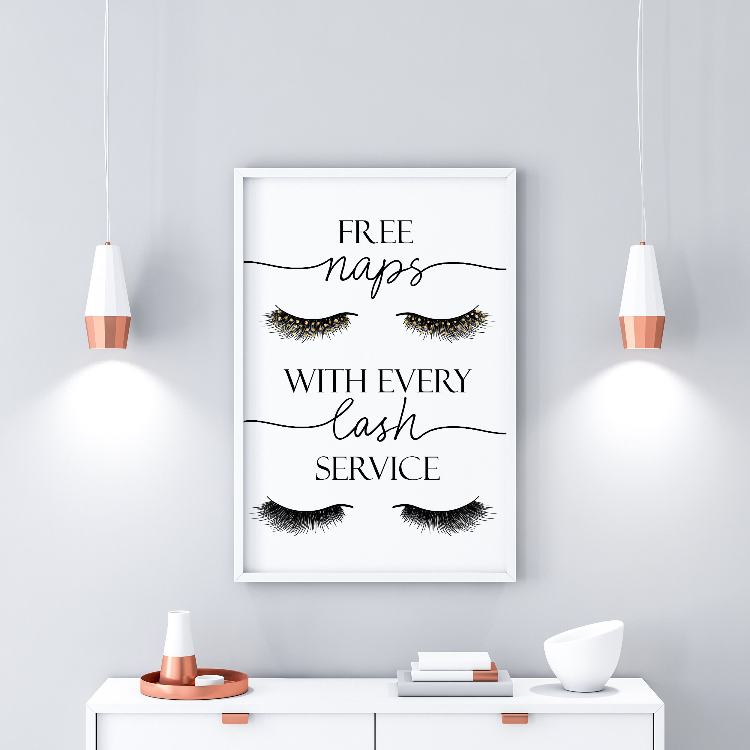 Eyelash Extensions Poster Eyelashes Print Esthetician Decor | Etsy
