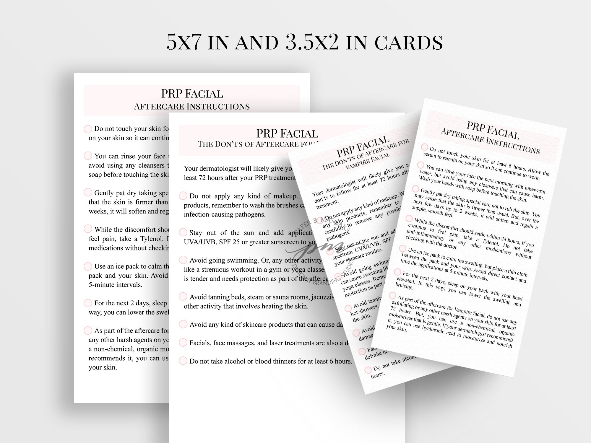 Vampire Facials Florm PRP Consent Form PRP Facial Consent - Etsy UK