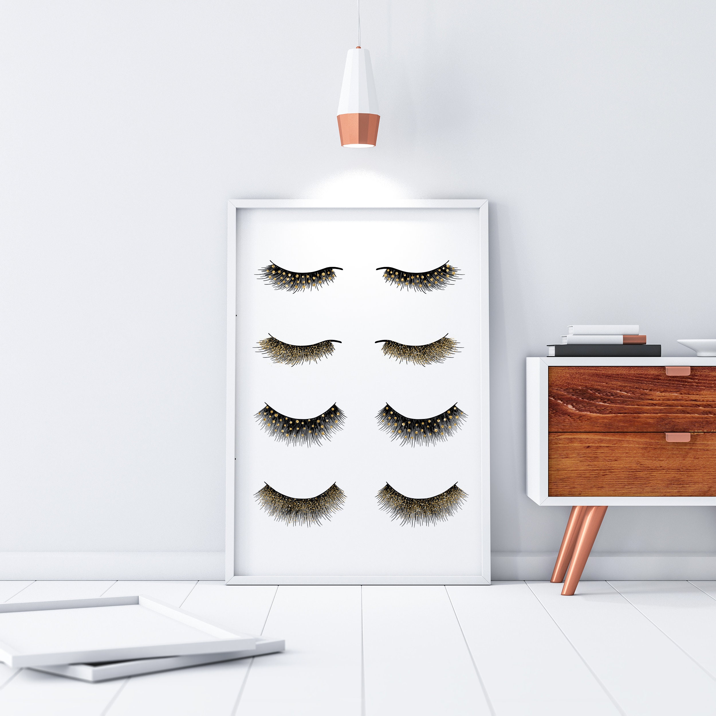 Eyelash Extensions Poster Eyelashes Print Esthetician Decor | Etsy