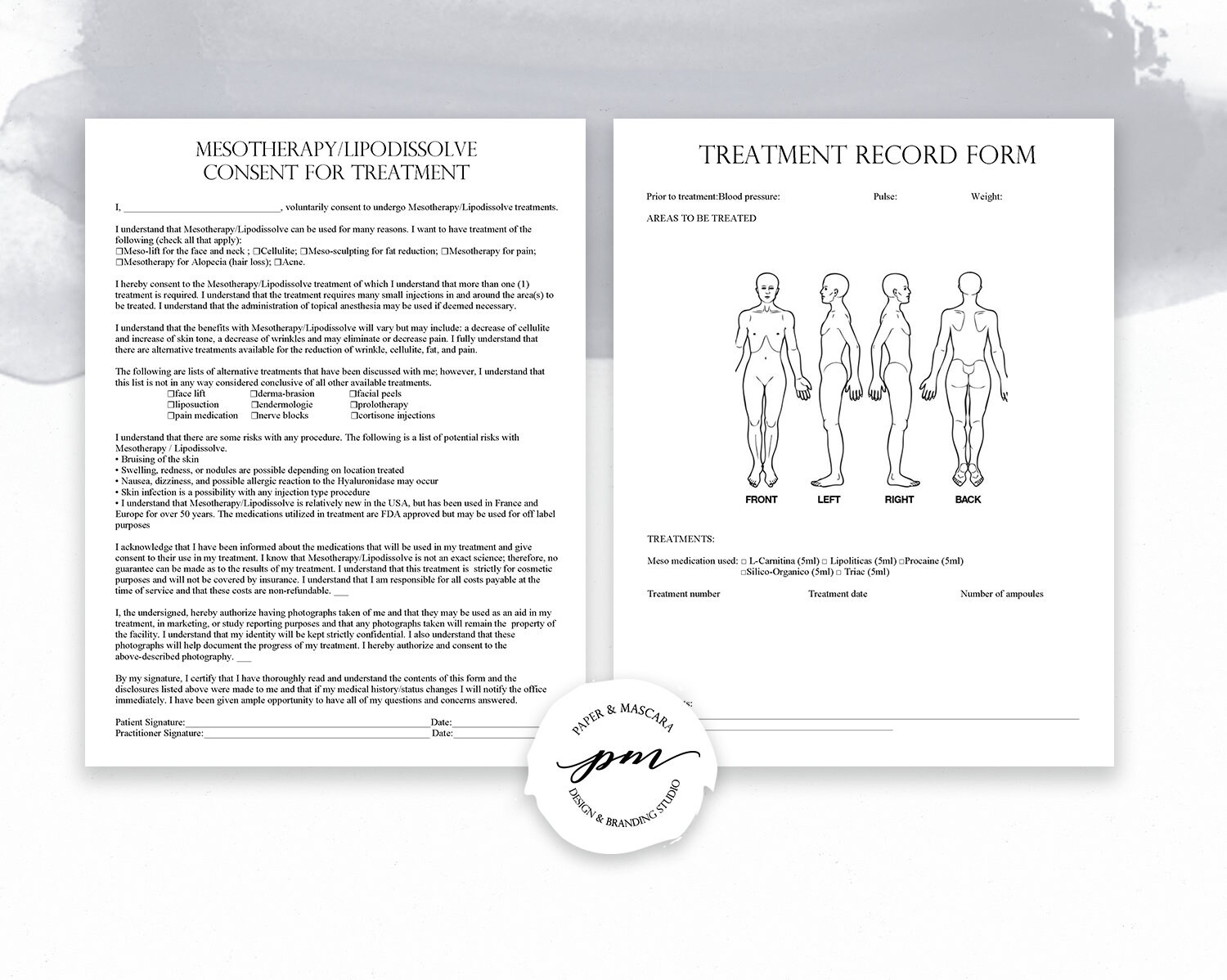 Mesotherapy Consent Form - Etsy UK