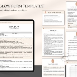BB Glow Consent Form Template, Editable Neutral Aftercare Instructions ...