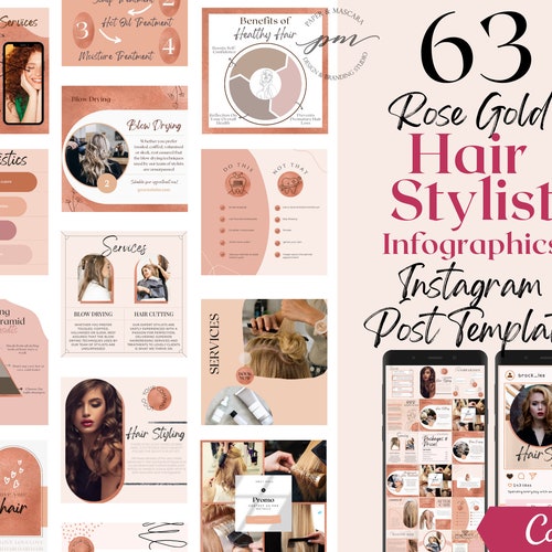 Hair Instagram Post Templates Hair Quotes Hair Posts - Etsy