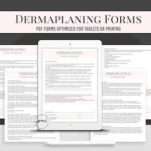 Dermaplaning Forms, Clickable Dermaplaning Esthetician Forms ...
