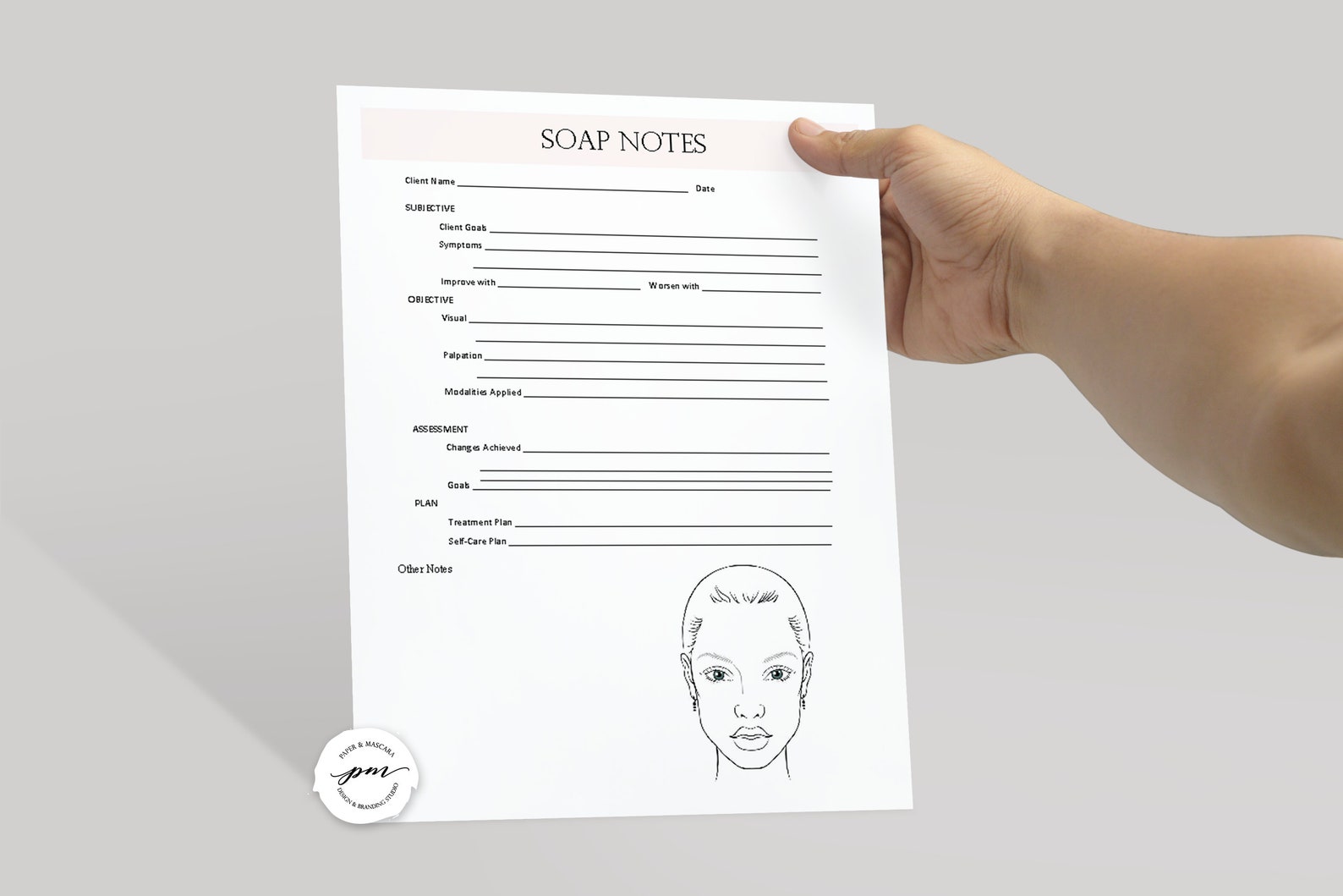 Esthetician SOAP Notes Consultation Form Facials Spa Form - Etsy