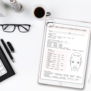 Skin Care Client Consultation Form for Ipad, Facials Spa Form for ...