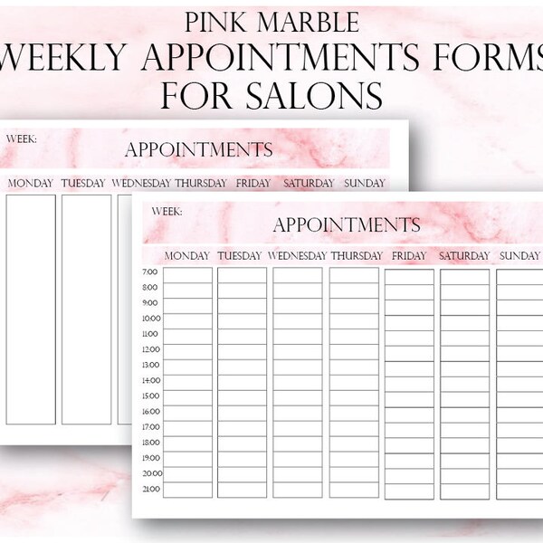 Client Schedule Book - Etsy