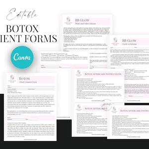 Editable Botox Treatment Form Template, Customizable Botox Consent Form ...
