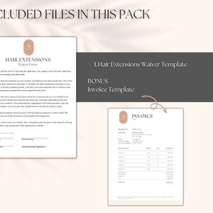 Hair Extensions Waiver Form Template, Hair Stylist Contract Template ...