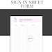 Salon Client Sign-in Sheet Template Editable Spa and Office - Etsy