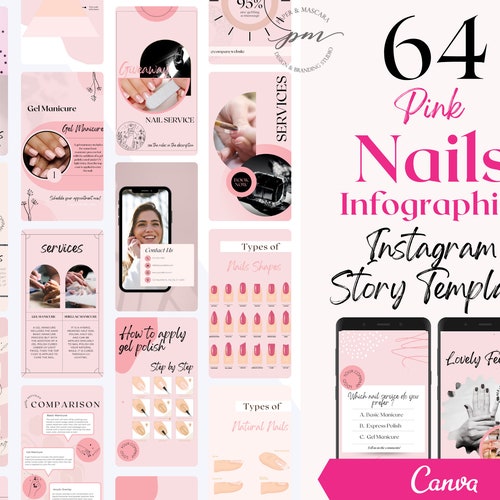 Esthetician Instagram Post Templates Nail Salon Social Media - Etsy