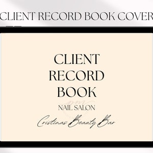 2023 DIGITAL NEUTRAL Nail Tech Client Record Book | Nail Tech Client ...