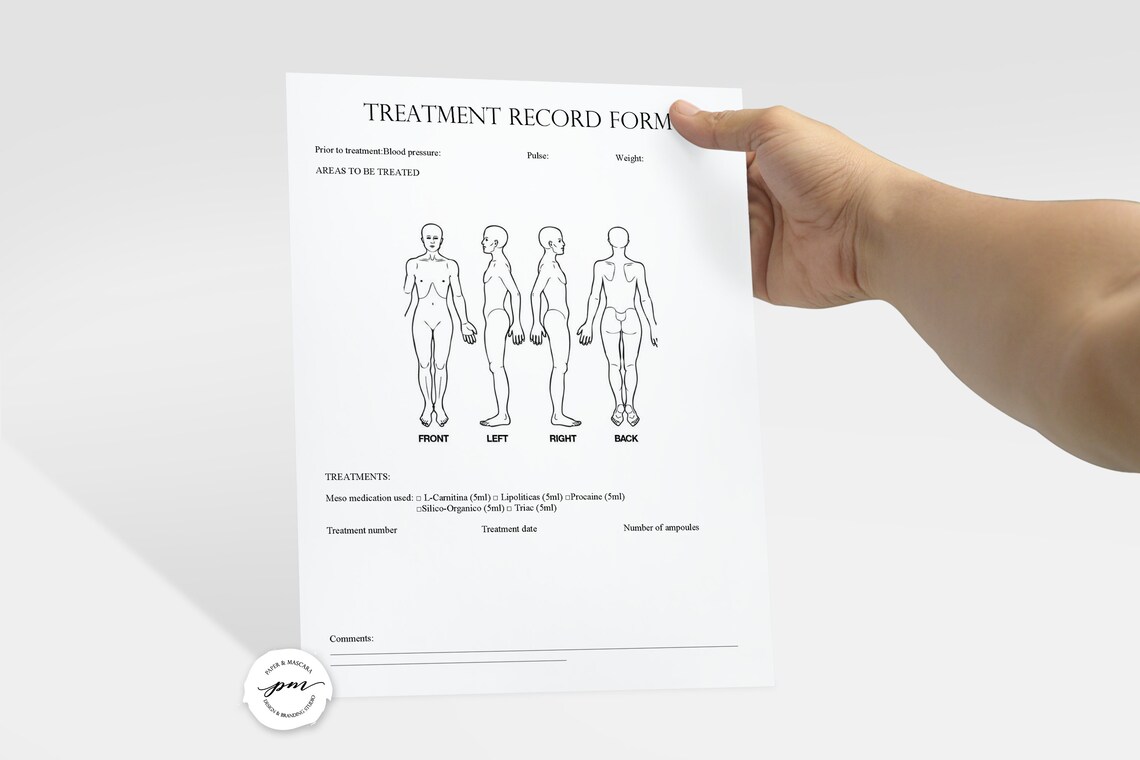 Mesotherapy Consent Form Mesotherapy Consultation Form - Etsy Australia