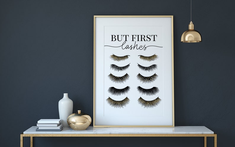 Eyelash Extensions Poster, Eyelashes Print, Esthetician Decor, Lashes ...