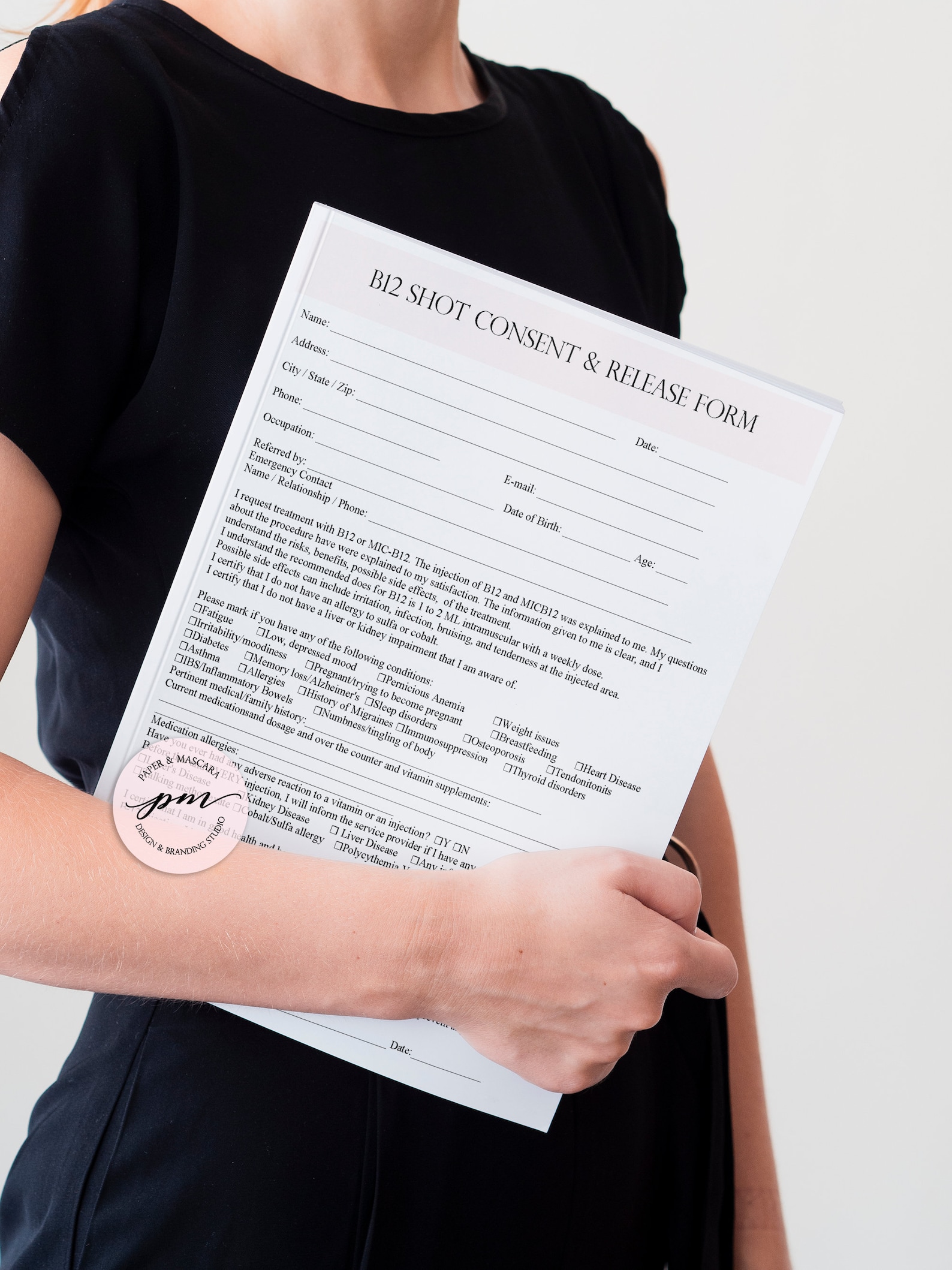 B12 Shot Consent Form Template Facial Fillers Consent - Etsy UK