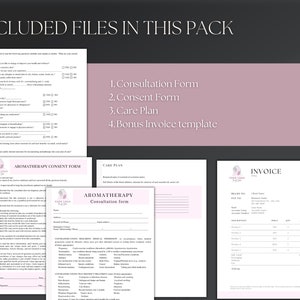 Aromatherapy Form Template, Editable Aromatherapy Consent Form Template ...