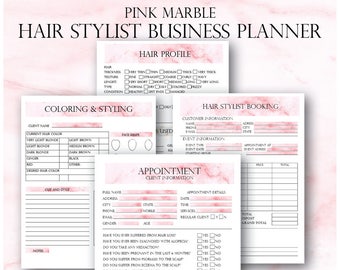 Blank Hair Cutting Head Sheets PDF Printable A4 Size for Hairdressing ...