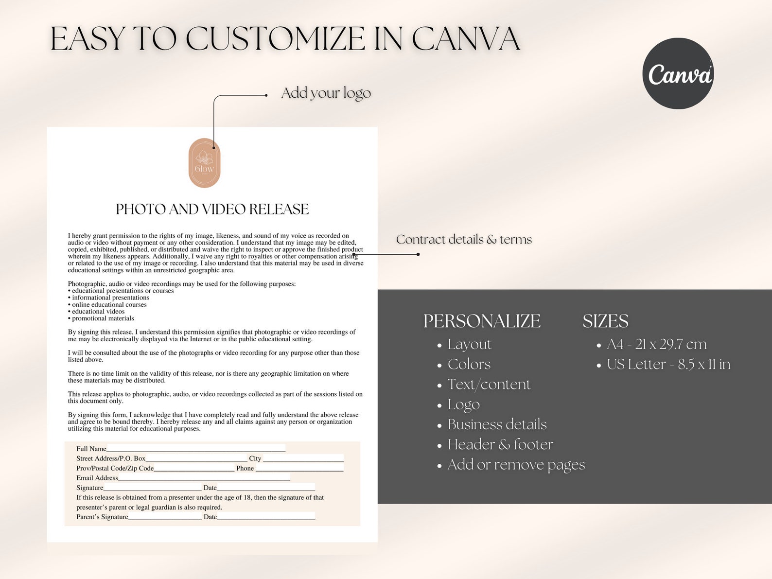 Editable Hydrafacial Consent Form Template Hydrafacial Client - Etsy