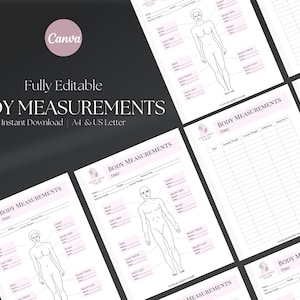 Editable Body Measurements Chart Template, Body Contouring Results ...