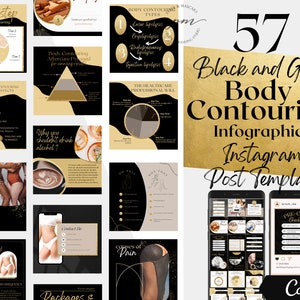 Body Contouring Instagram Post Templates Editable Body - Etsy