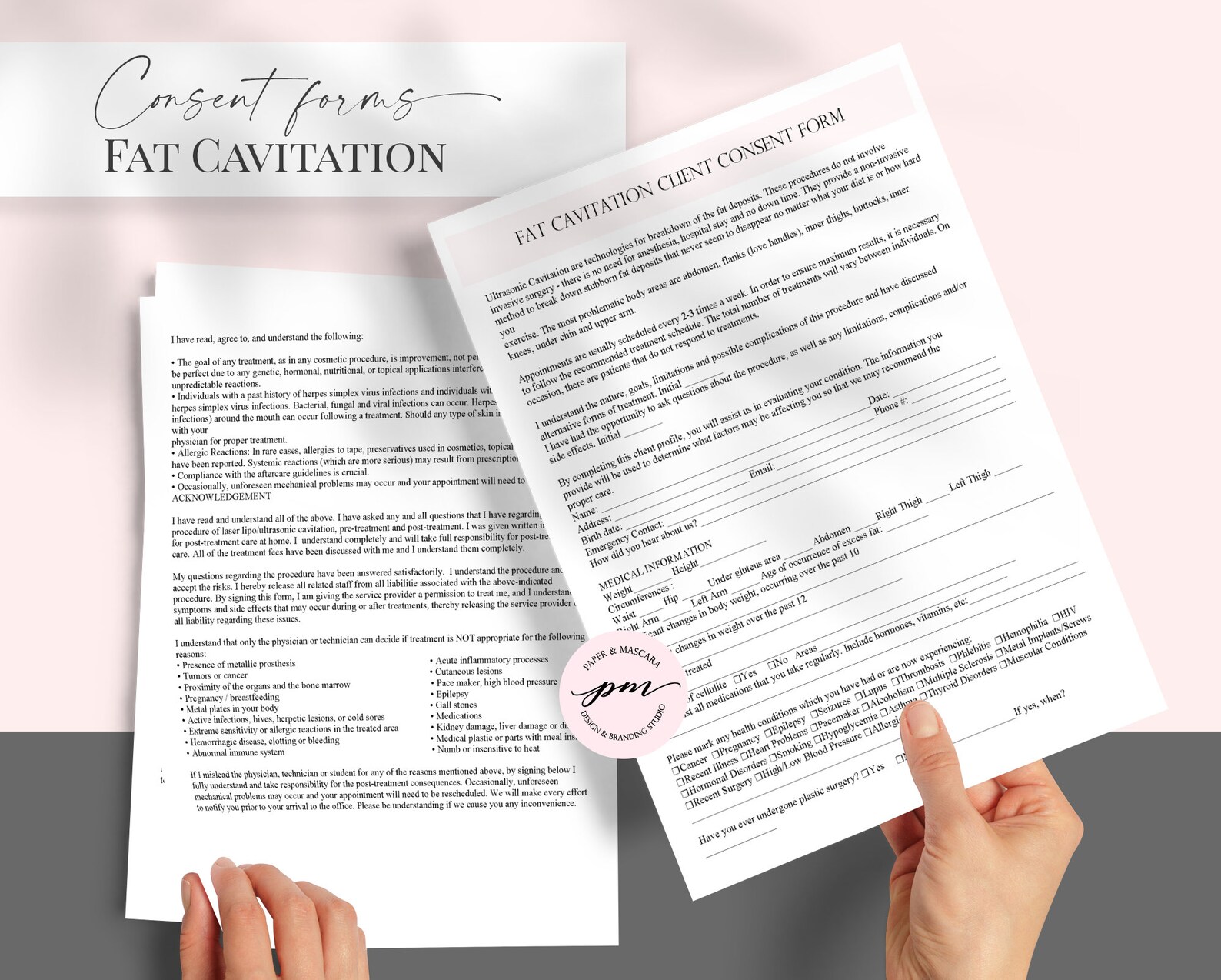 Fat Cavitation Client Information Form Template, Fat Cavitation Client ...